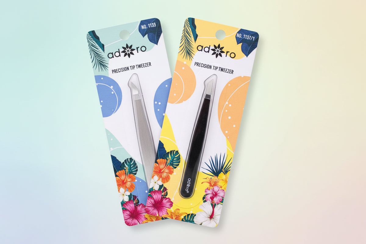 ADORO- PRECISION TIP TWEEZER- 12PCS MIX – Shopcosmeticsandmore