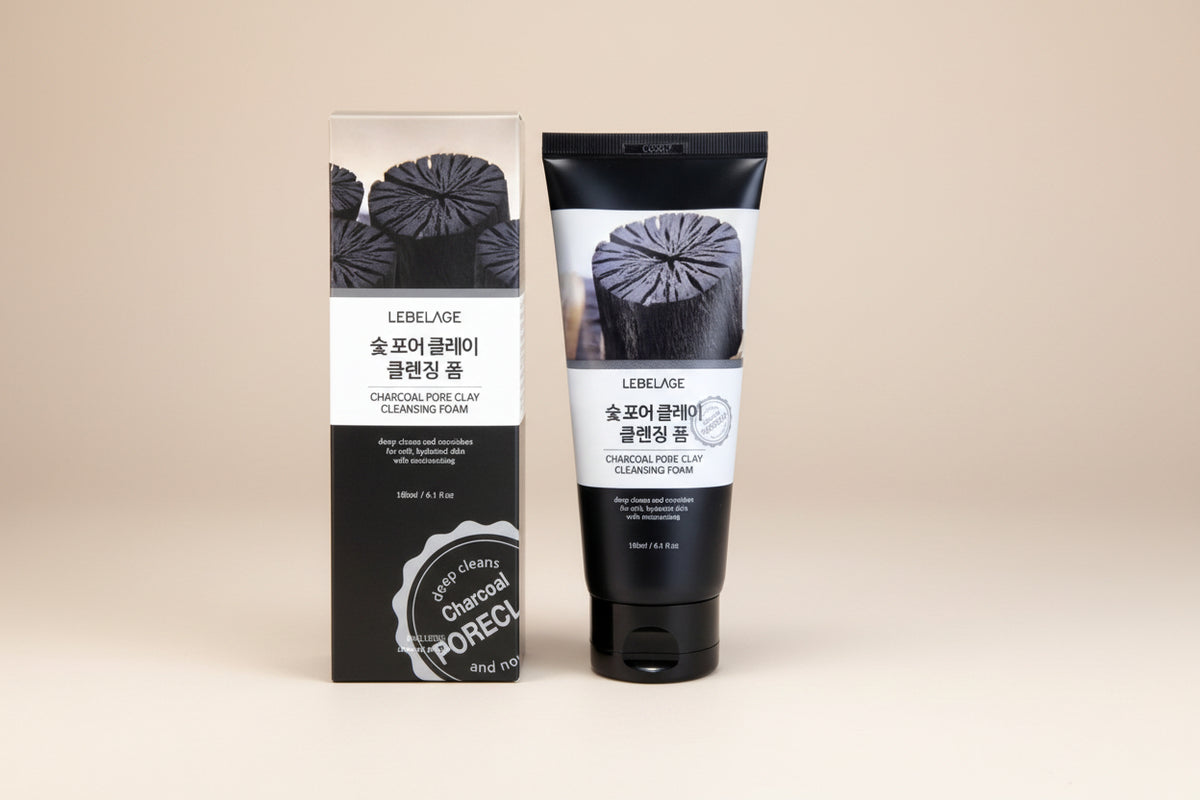 LEBELAGE- CHARCOAL PORE CLAY- CLEANSING FOAM- 1PC – Shopcosmeticsandmore