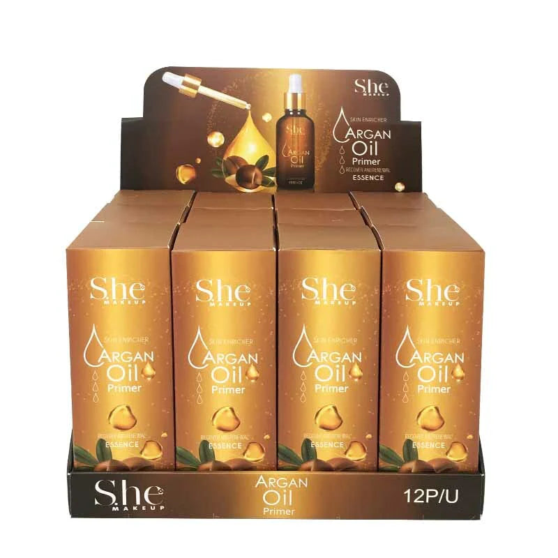 S.HE MAKEUP - ARGAN OIL- FACE PRIMER OIL (12PCS DISP ...