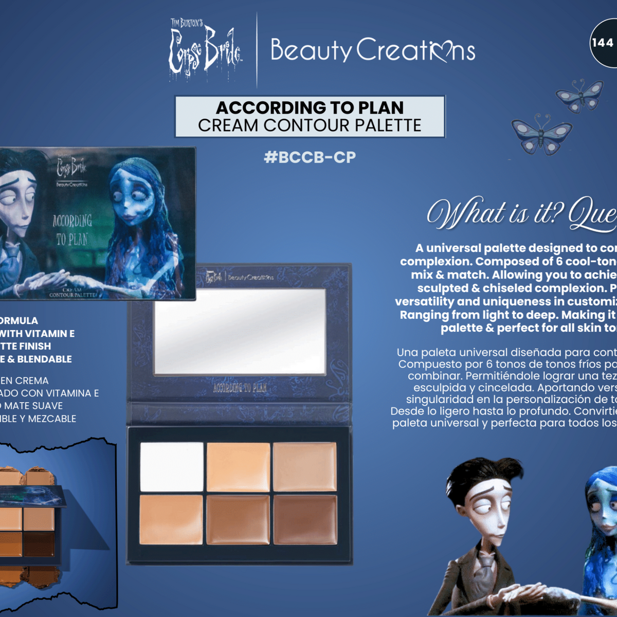 BEAUTY CREATIONS X TIM BURTON'S CORPSE BRIDE "ACCORDING TO THE PLAN" C ...
