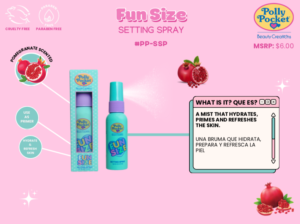 POLLY POCKET X BEAUTY CREATIONS - FUN SIZE SETTING SPRAY (1PC ...