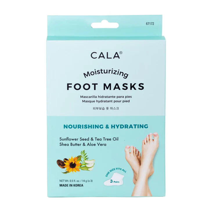 CALA - MOISTURIZING FOOT MASK SOCKS (BOX 6 SET OF 3 PAIRS ...