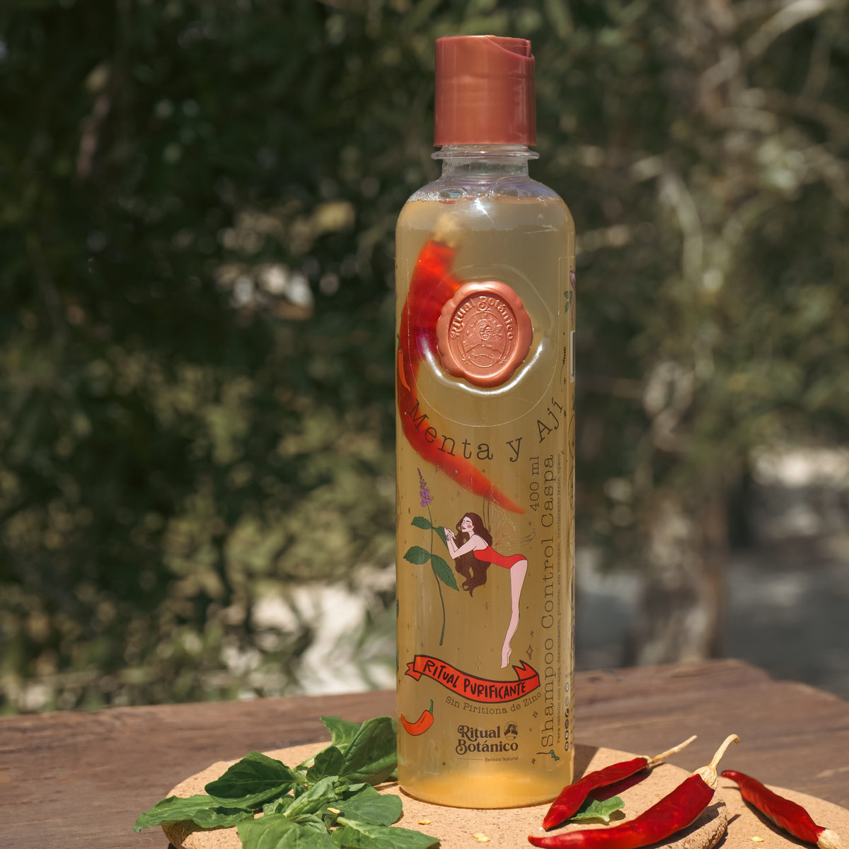 RITUAL BOTANICO - SHAMPOO CONTROL CASPA CON MENTA Y AJI (CHILE) 400ML ...