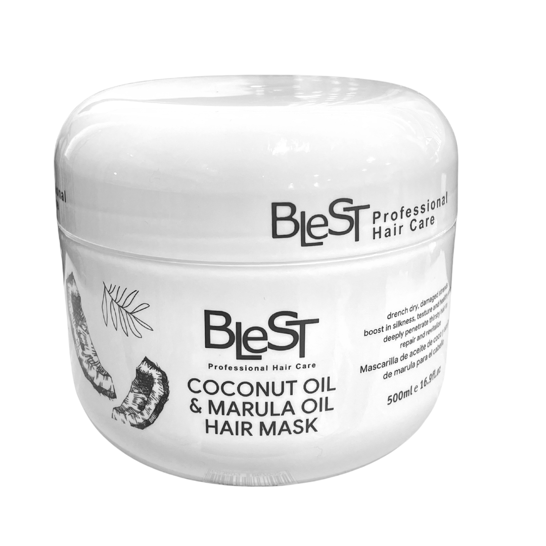 BLEST PROFESSIONAL HAIR CARE - COCONUT OIL & MARULA OIL HAIR MASK 500 ...